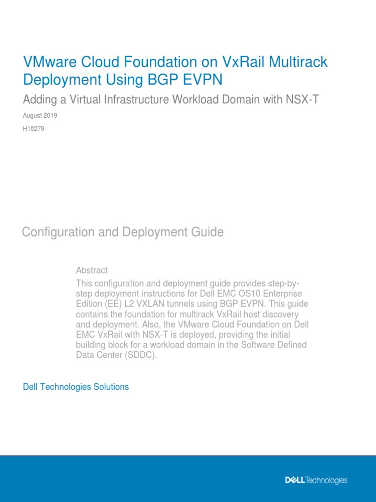 h18279 VCF VxRail | PDF | Computer Network | Cloud Computing