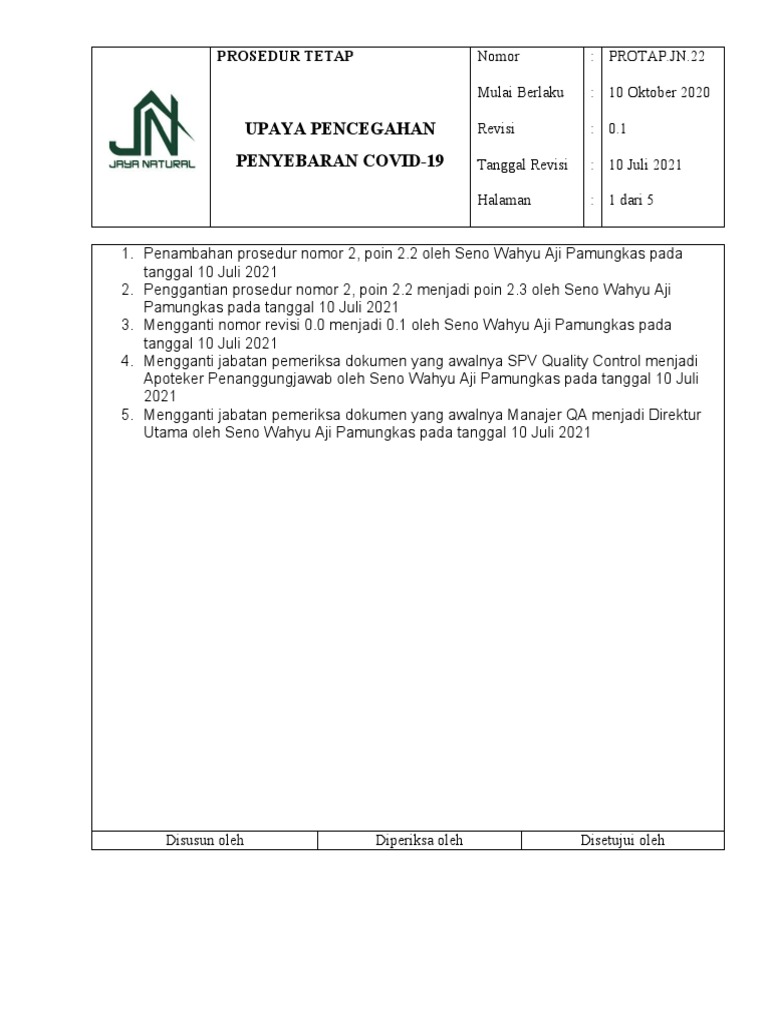 Contoh Protap | PDF