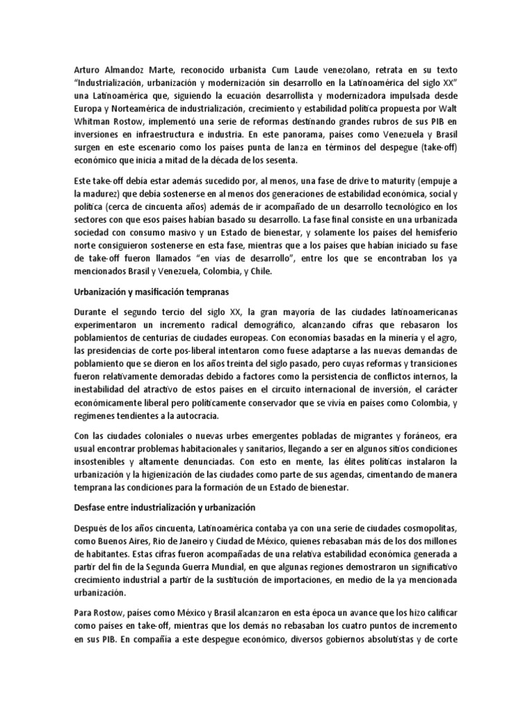 Arturo-Almandoz-Marte-Rese - A.docx Filename UTF-8''Arturo-Almandoz-Marte-Reseña | PDF | America ...