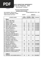 Michael UST College Application Grades Form | PDF