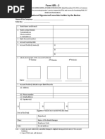 Forms ISR-1 ISR-2 ISR-3 and SH13 | PDF | Securities (Finance)