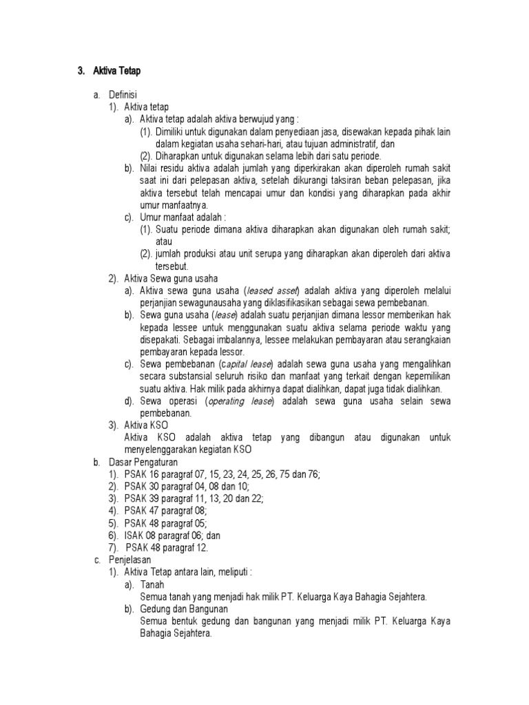 Aktiva Tetap | PDF