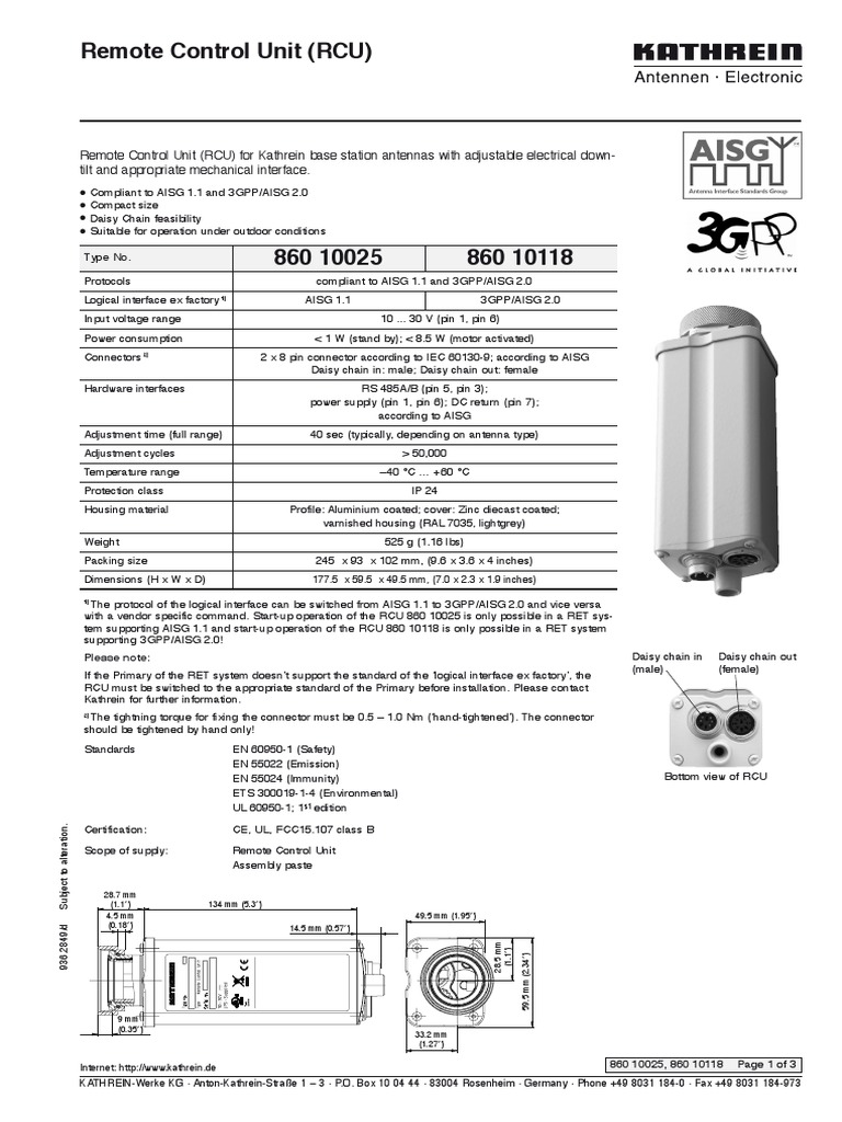 Remote Control Unit (RCU) | PDF | Electronics | Electrical Engineering