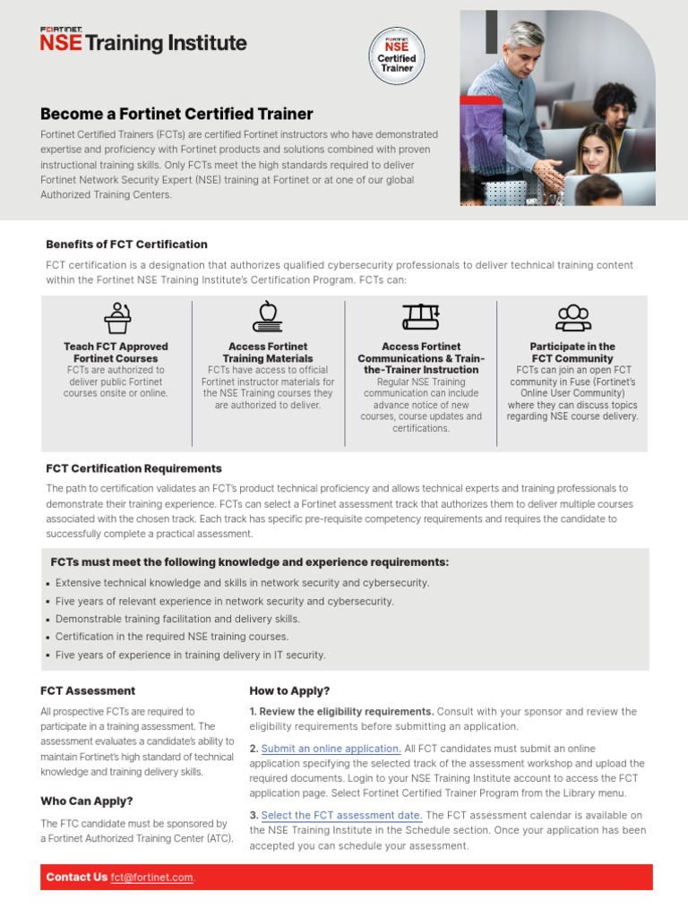 Fortinet Certified Trainer | PDF | Expert | Computer Security