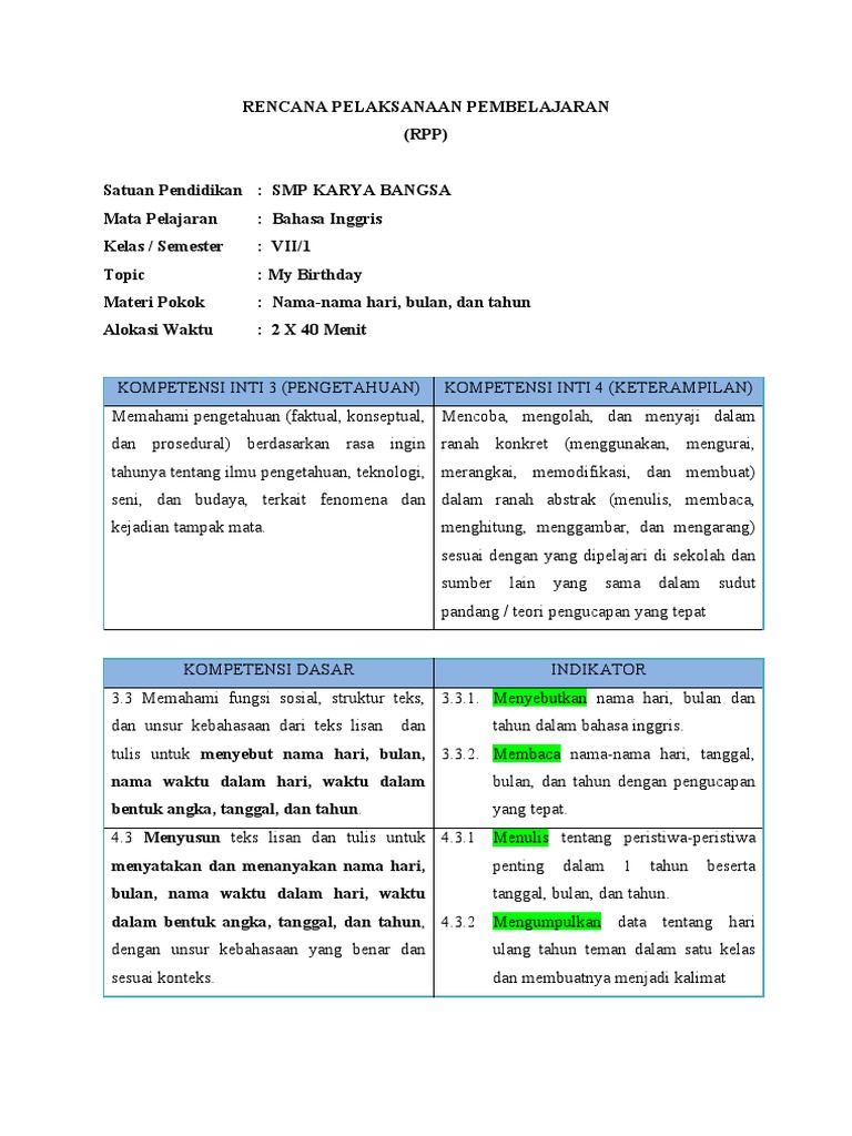 Lesson Plan Teal Edited Fix 2 | PDF