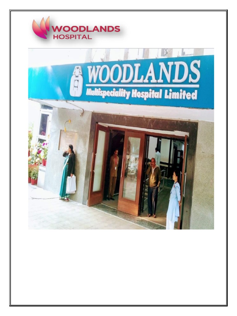 ARCHANA MUKHERJEE Project On Woodlands Hospital | PDF | Hospital | Patient