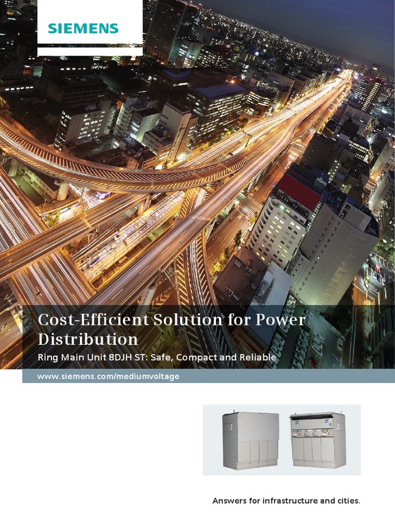 Ring Main Unit - 8DJH ST | PDF | Switch | Physical Quantities