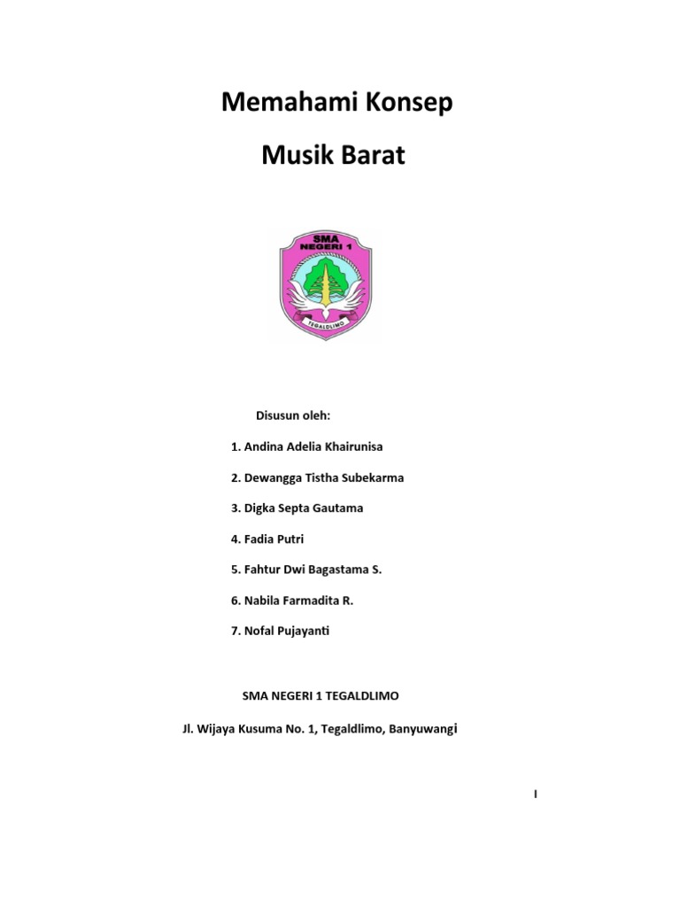 Memahami Konsep Musik Barat | PDF
