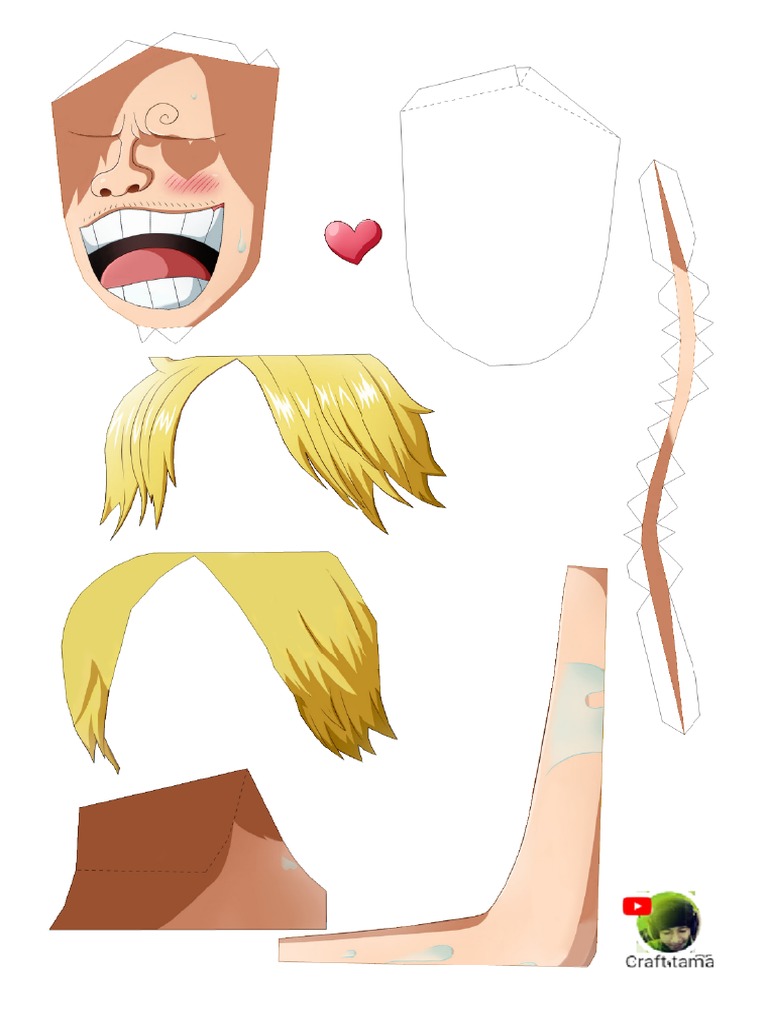 Papercraft Wanted Sanji - Craft Tama | PDF