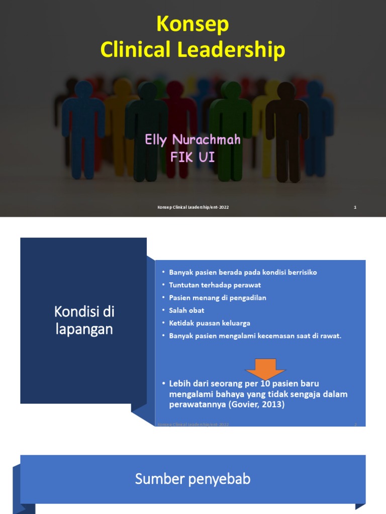 Konsep Clinical Leadership (Final) - 27 Mei 2022 (Prof. Elly) | PDF