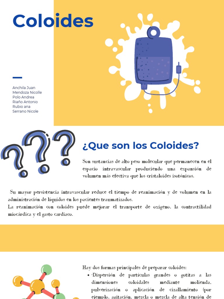 Coloides | PDF | Coloide | Medicina CLINICA