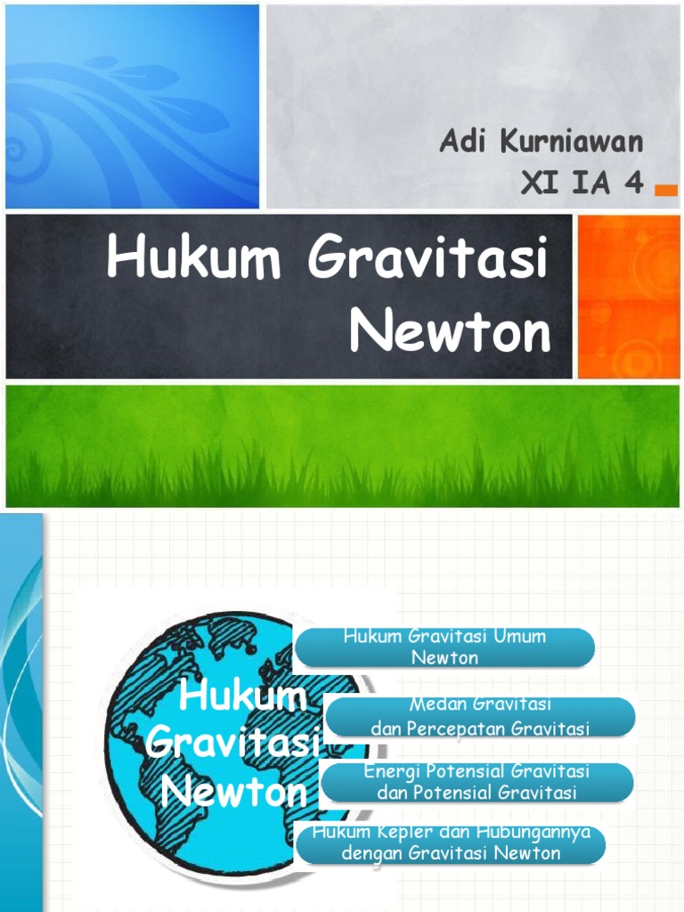 Hukum Gravitasi Newton Dan Hukum Kepler - Pptx-Dikonversi | PDF