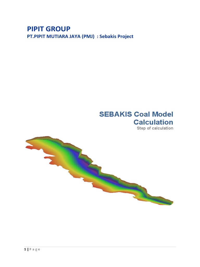 SEBAKIS Coal Model's Calculation Handbook | PDF | Coal Mining | Computing