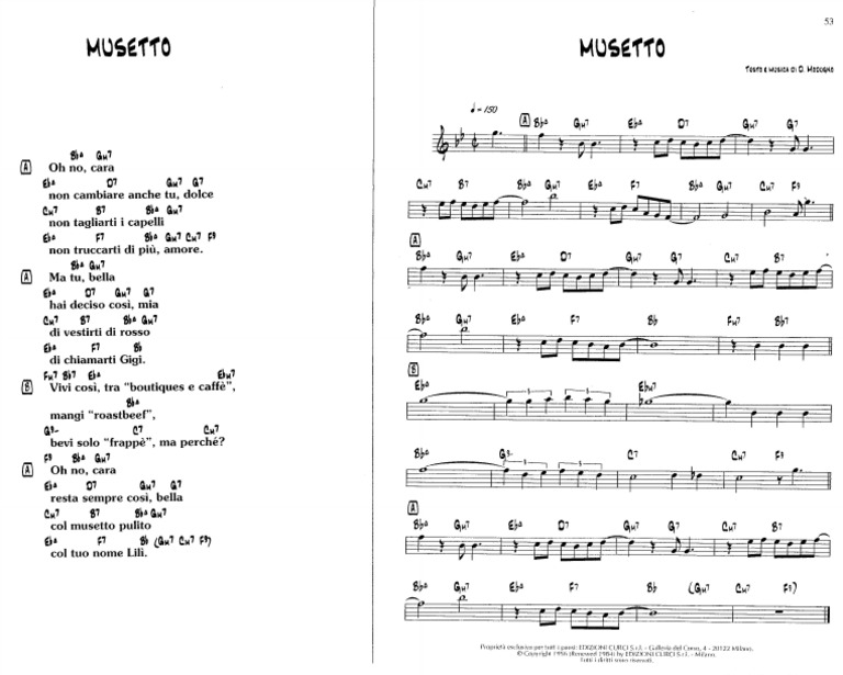 MUSETTO | PDF