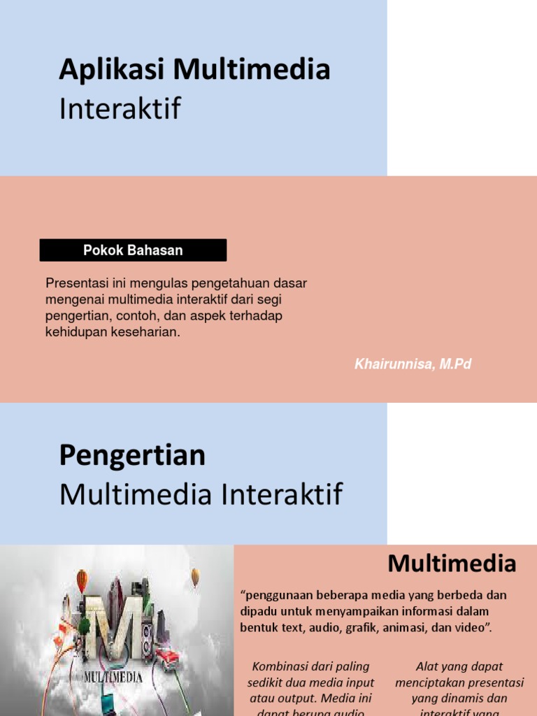 Aplikasi Multimedia Interaktif | PDF | Ilmu Sosial