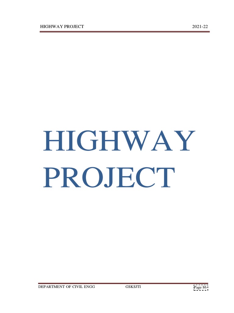 Highway Report12 | PDF | Road Surface | Drainage