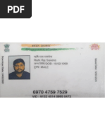 Ashish Aadhar Card | PDF