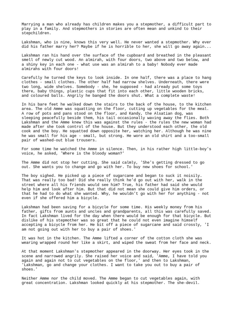 The Stepmother by Anne Ranasinghe | PDF