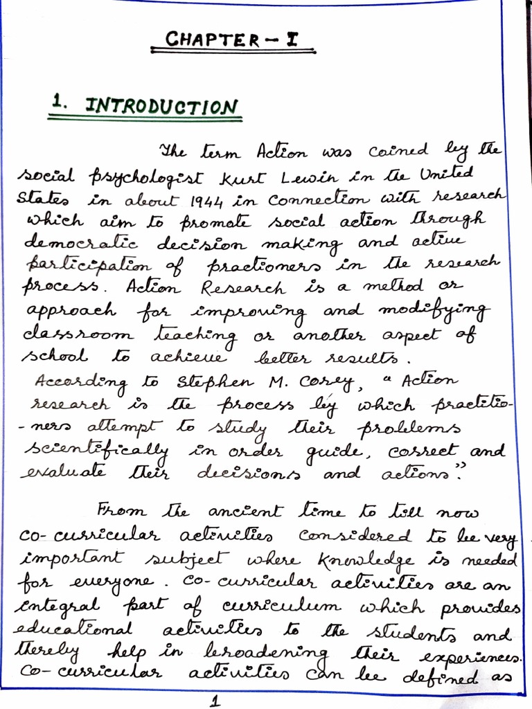 Action Research Assignment | PDF