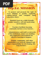Deped Vision, Mission, Goals | PDF | Education Theory | Communication