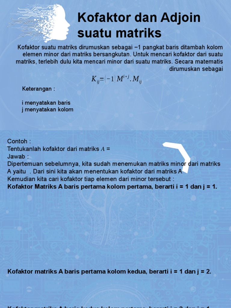 Kofaktor Dan Adjoin Suatu Matriks | PDF