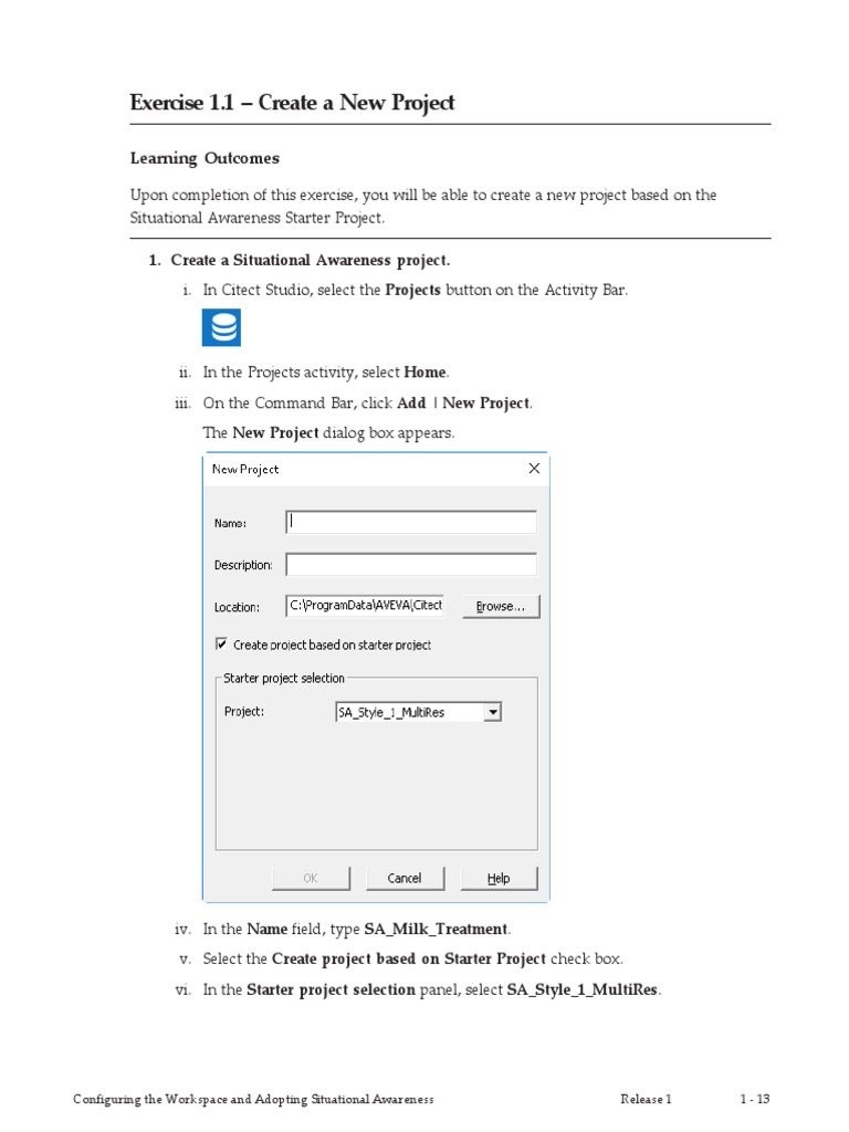 Citect SCADA Project Setup Guide | PDF | Menu (Computing) | Situation Awareness