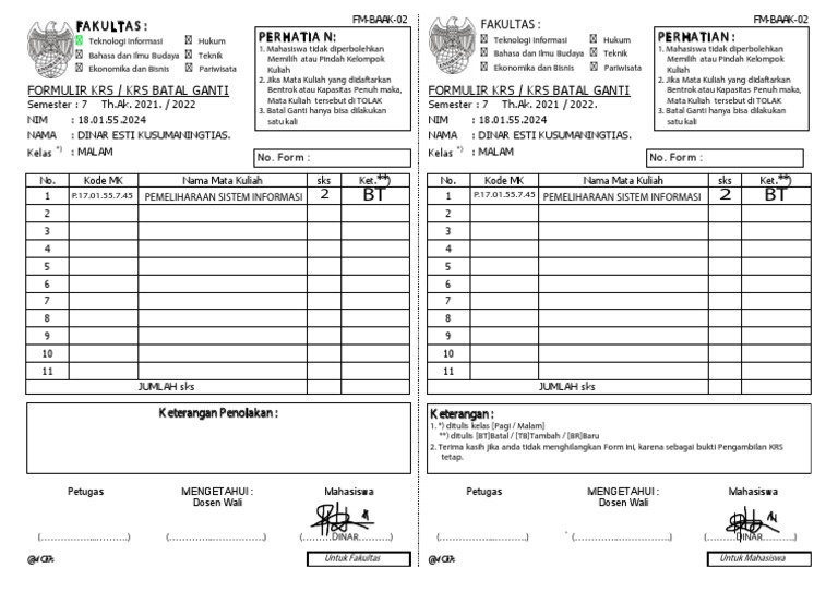 Form Krs Pdf