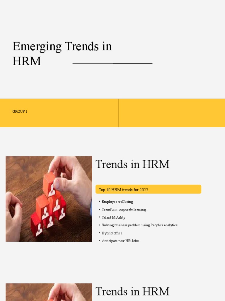 Top HRM Trends for 2022 and Beyond | PDF