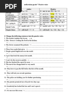 Passive Voice Homework Exercises A2+ | PDF