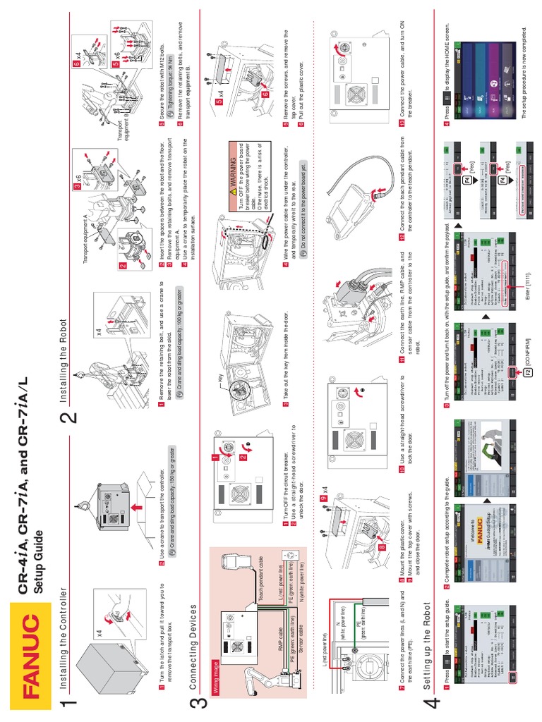 CR-7iA CR-4iA Installation and Setup Guide | PDF | Screw | Electrical ...