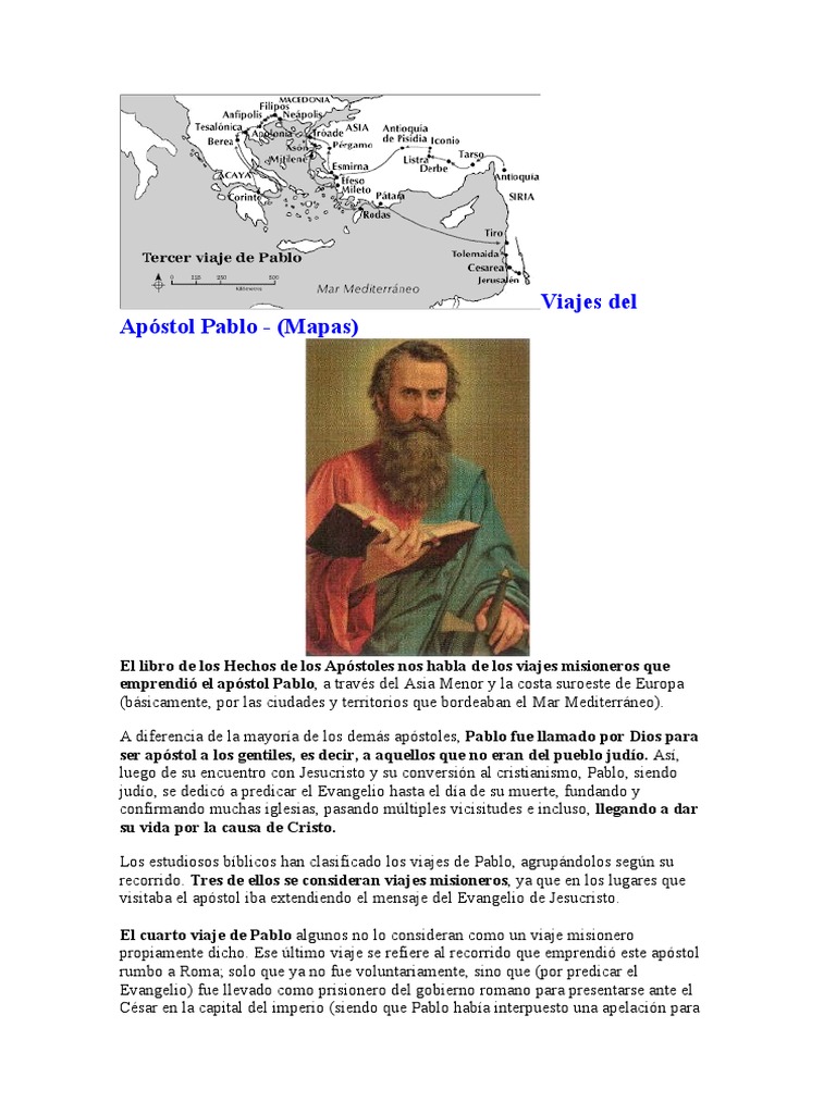 Viajes Del Apóstol Pablo | PDF | Pablo el apóstol | Bernabé