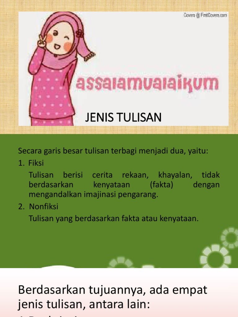 Jenis-Jenis Tulisan dan Contohnya | PDF | Ilmu Sosial | Filsafat