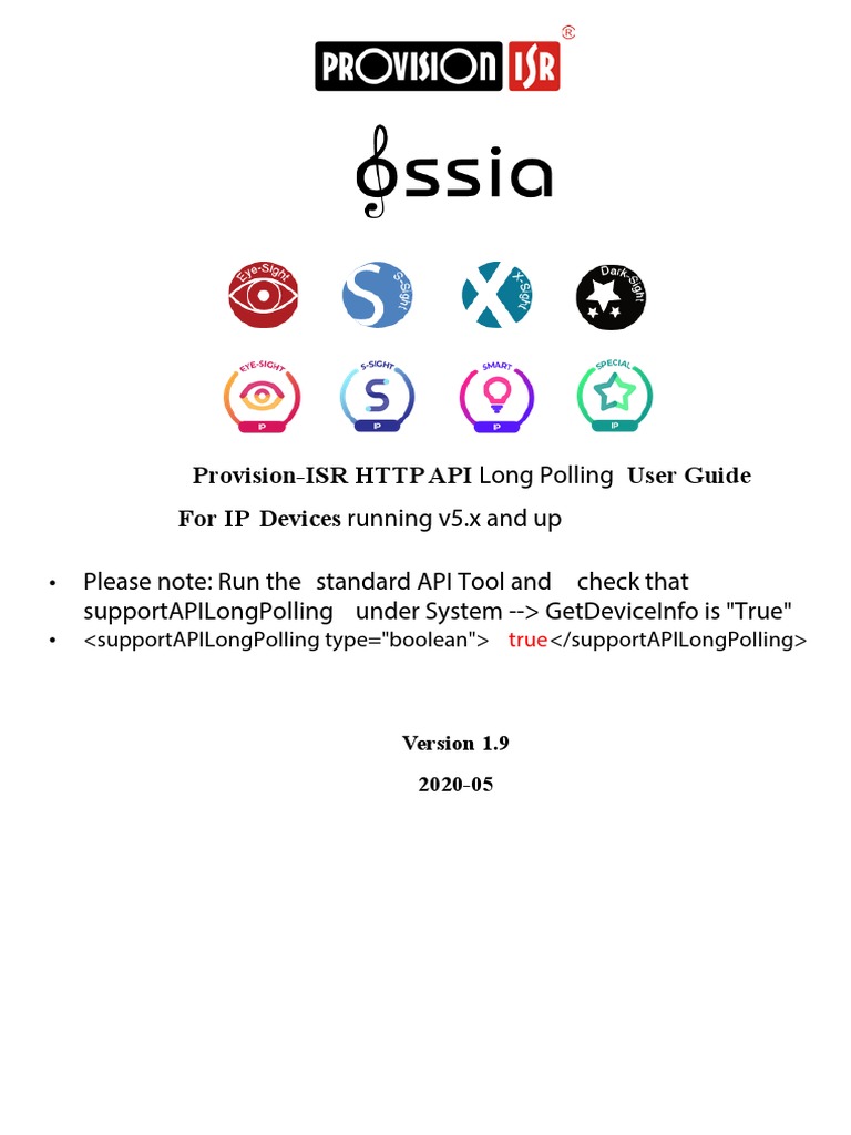 Provision-ISR HTTP API Long Polling User Guide For IP Devices Running ...