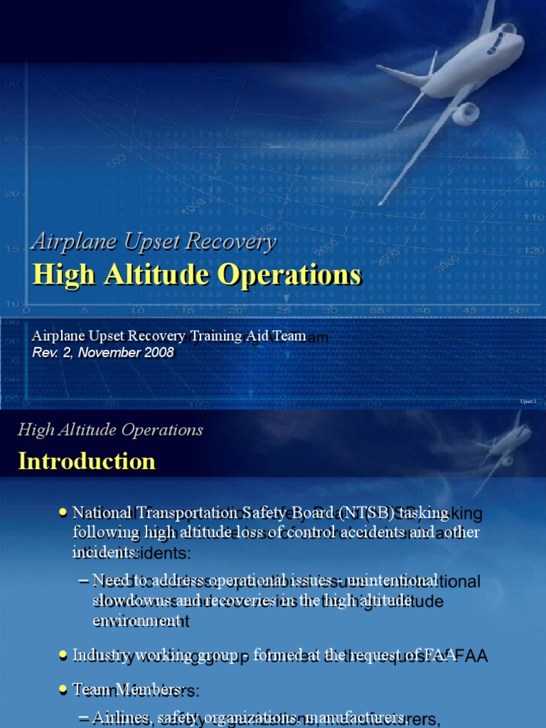 High Altitude Operations: Airplane Upset Recovery | PDF | Aircraft | Flight