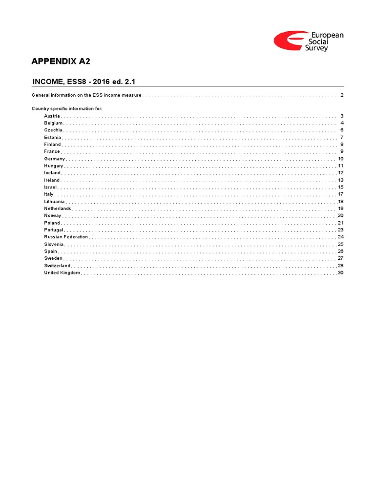 ESS8 Appendix A2 E02 1 | PDF | Sampling (Statistics) | Census