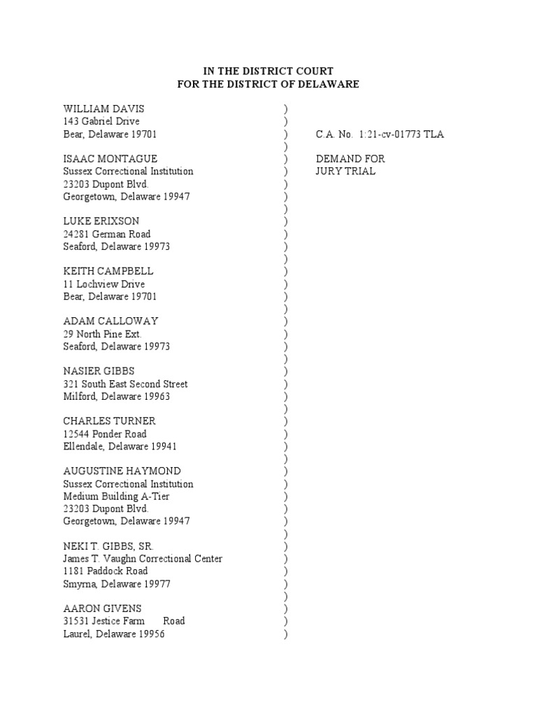 Davis Et Al V Neal Final Version of Second Amended Complaint | PDF | Legal Remedy | Damages