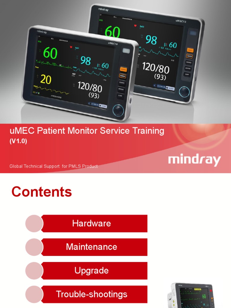 uMEC Patient Monitor Service Training: Global Technical Support For ...