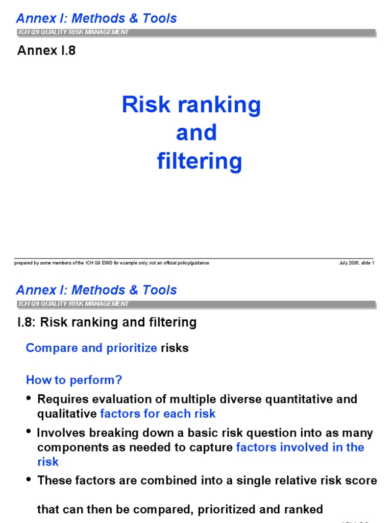 Q9 Risk Ranking Filtering | PDF | Risk Management | Risk Assessment
