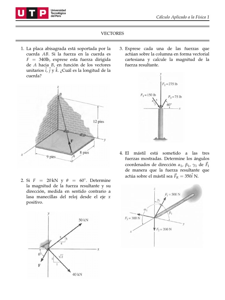 S05.s1-Resolver Ejercicios Vectores Caf1 | PDF