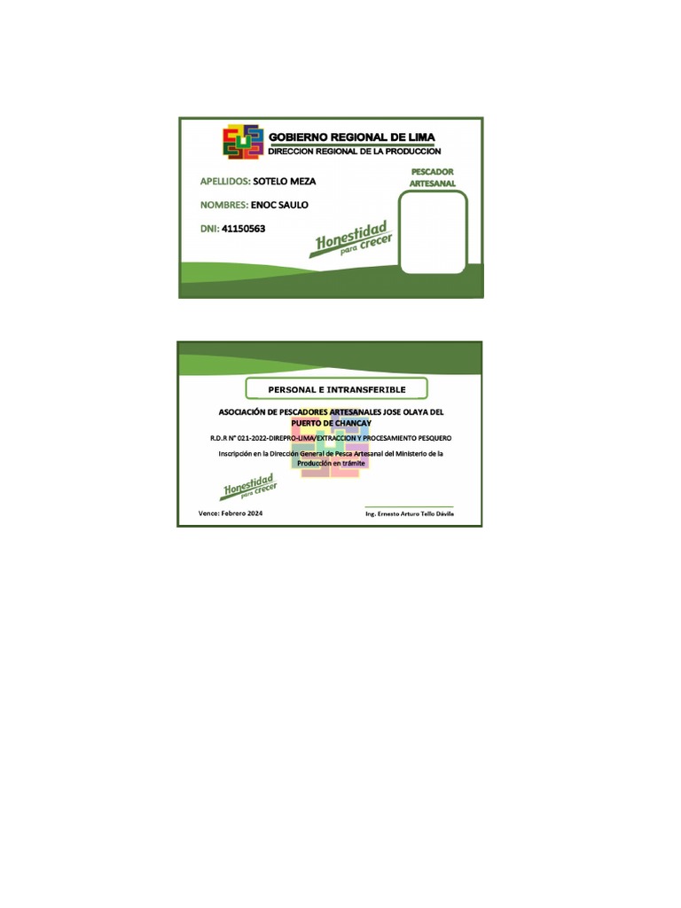 Modelo para Carnets | PDF