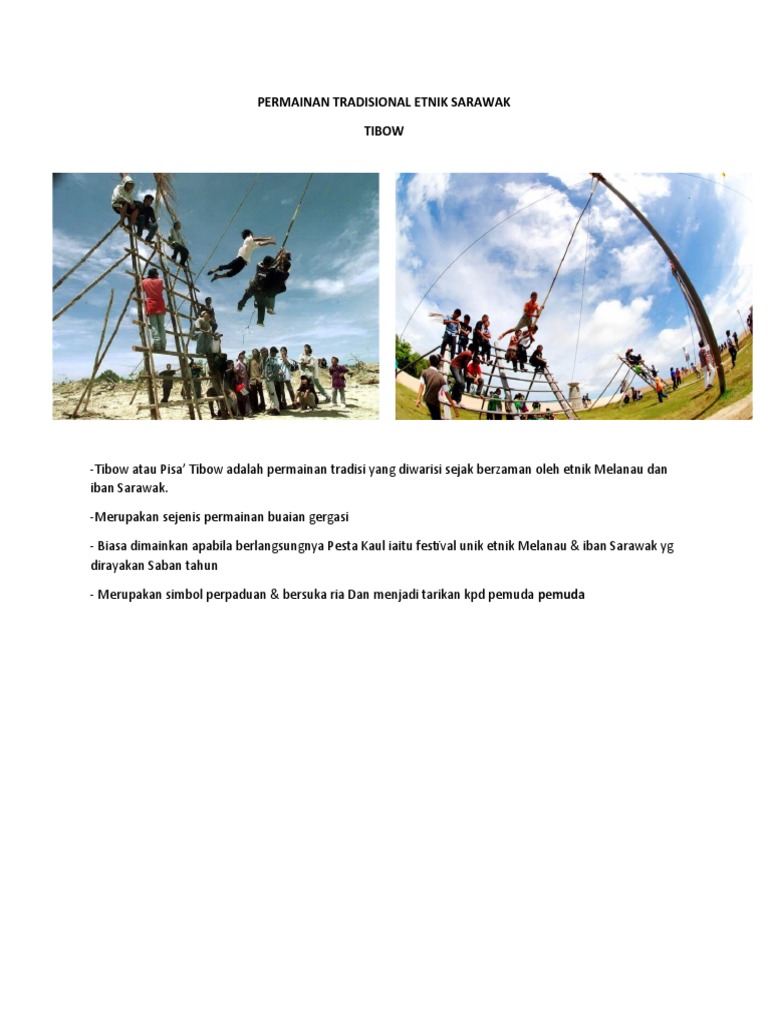 Permainan Tradisional Etnik Sarawak | PDF