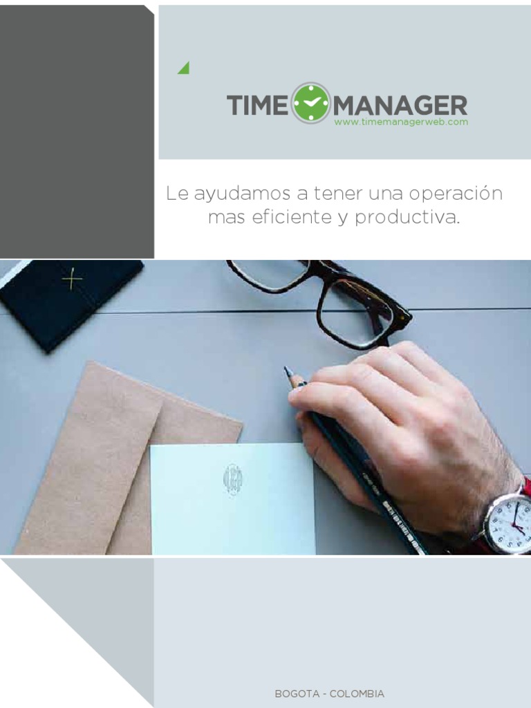 Brochure Time Manager | PDF | Internet | Informática