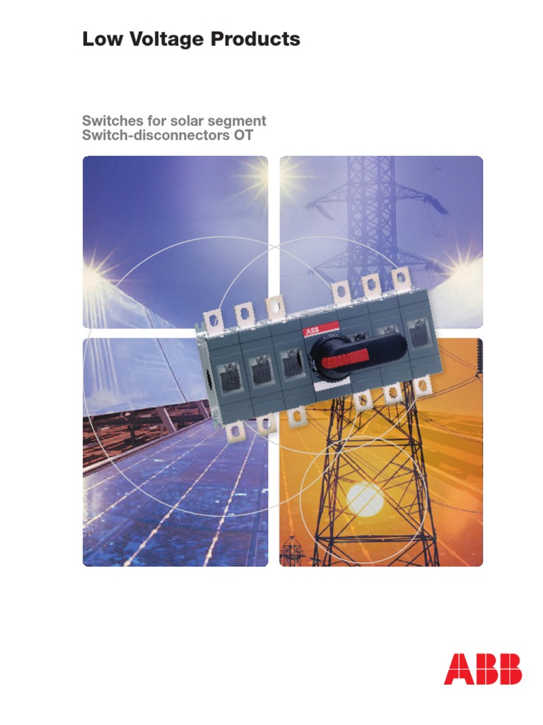 Solar Switch-Disconnectors Overview | PDF