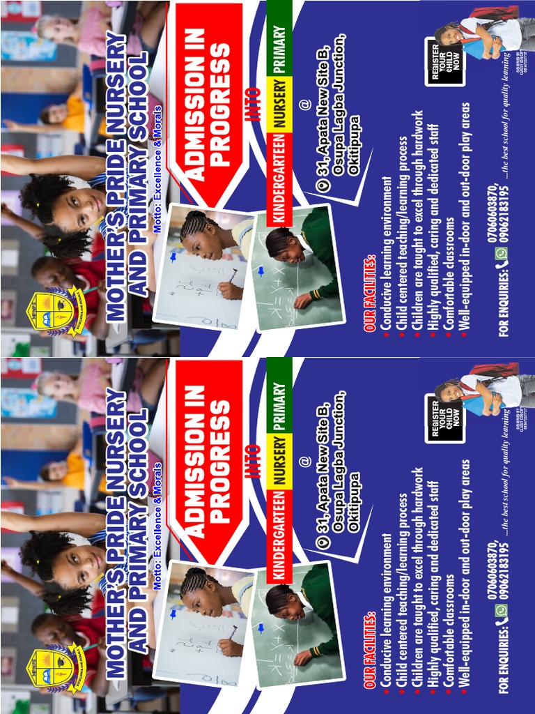 Handbill A4 | PDF | Kindergarten | School Types