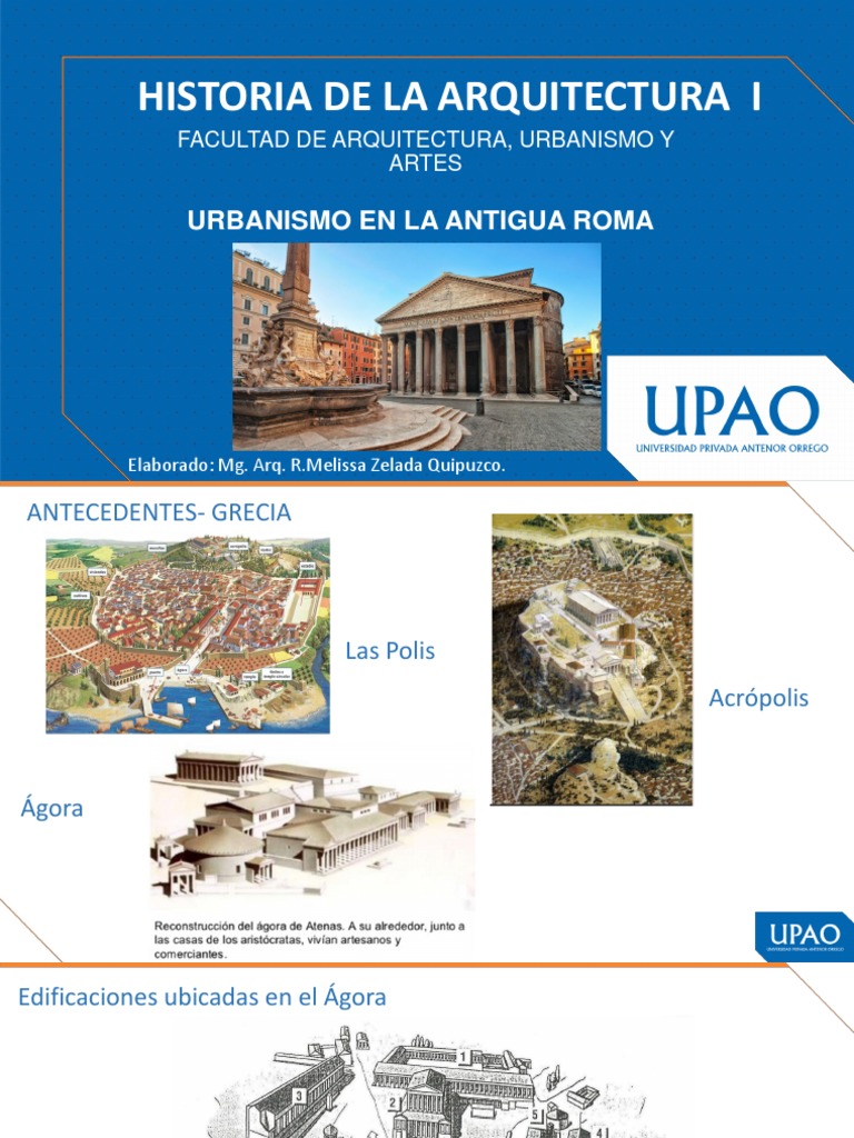 Urbanismo en La Antigua Roma | PDF | imperio Romano | Roma antigua