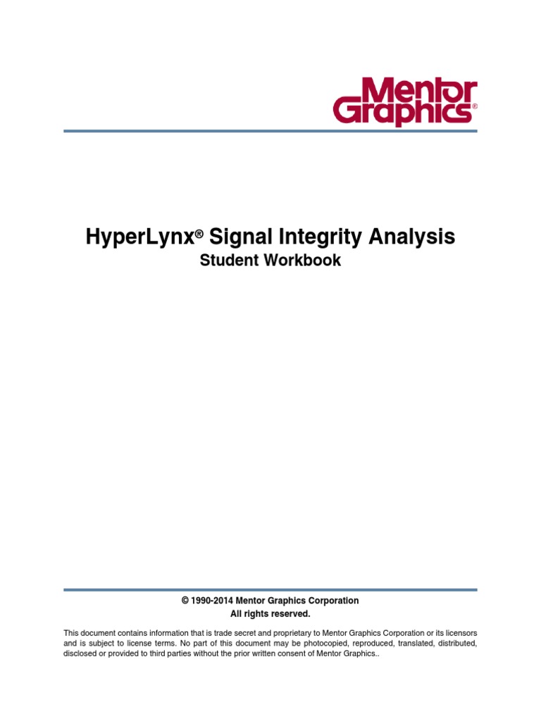 HyperLynx Signal Integrity Analysis Student Workbook (PDFDrive) | PDF ...