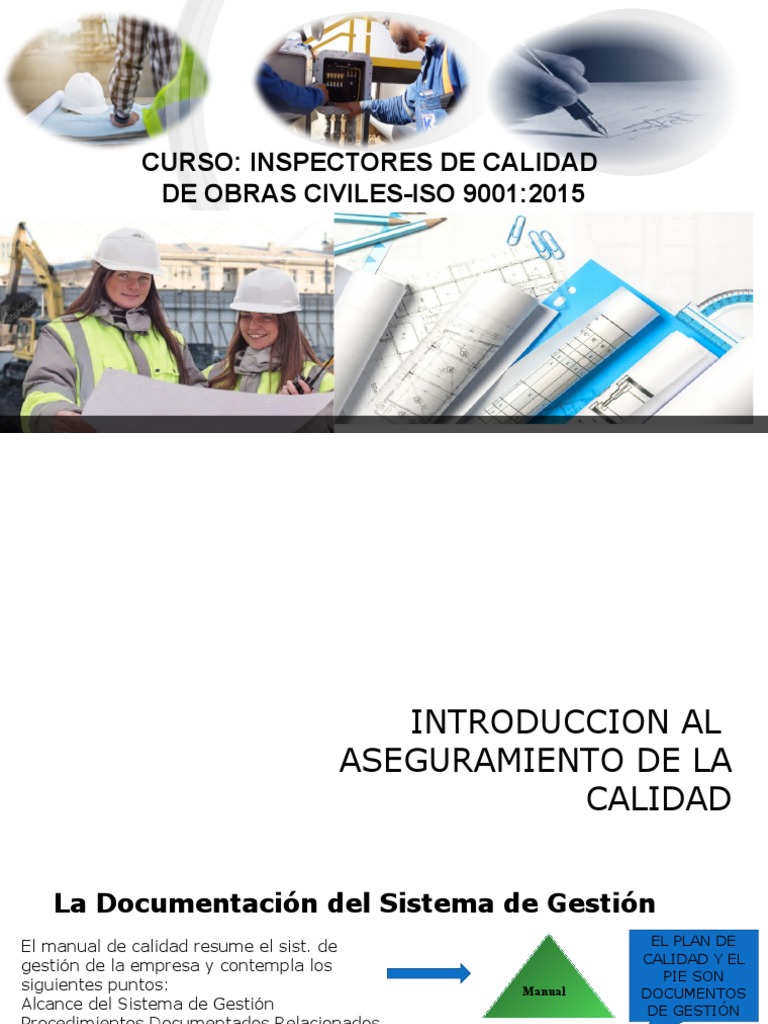 2 Curso Inspector De Calidad En Obras Civiles Ii Pdf Calidad