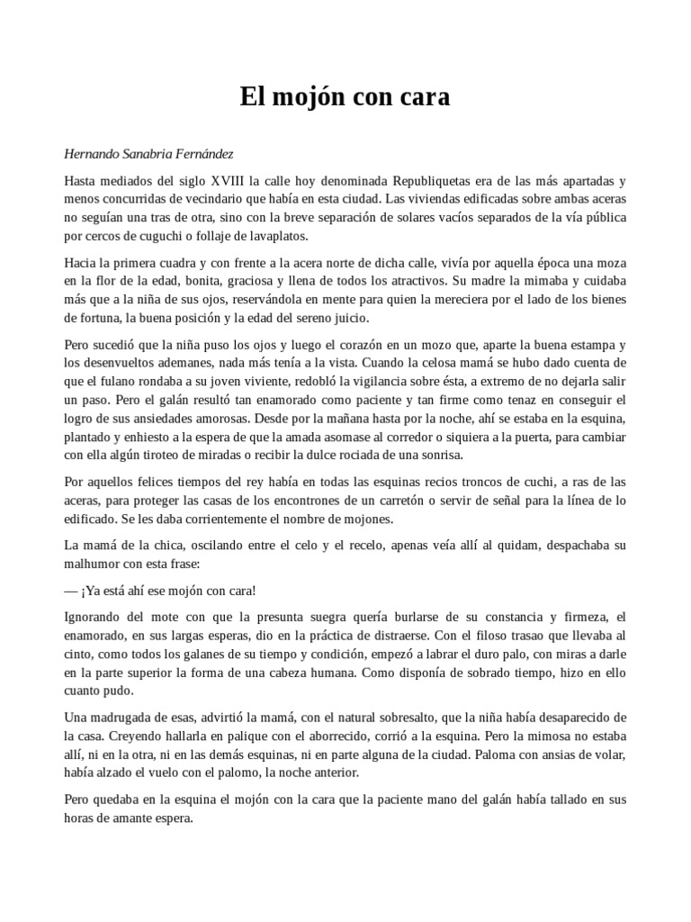 El Mojon Con Cara | PDF