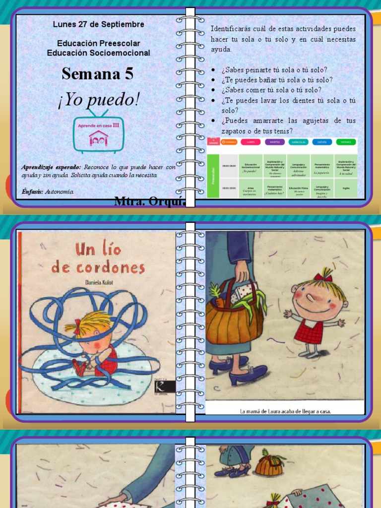 Semana 5 Preescolar | PDF | Educación de la primera infancia | Alimentos