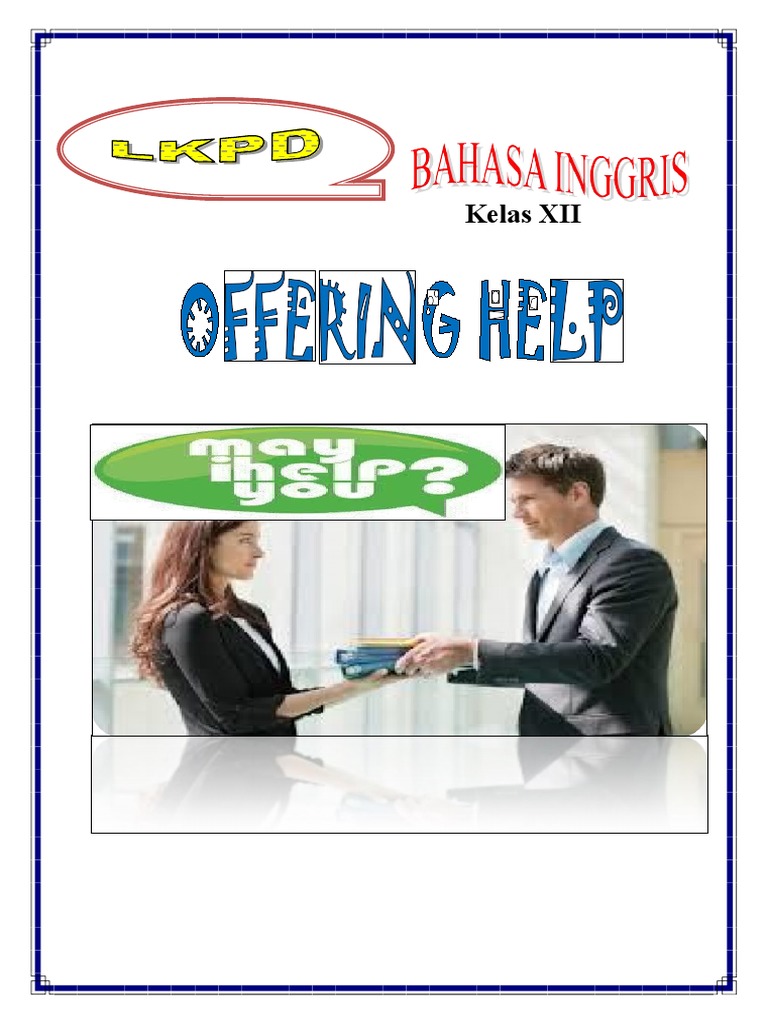 LKPD Bahasa Inggris Offering Help | PDF